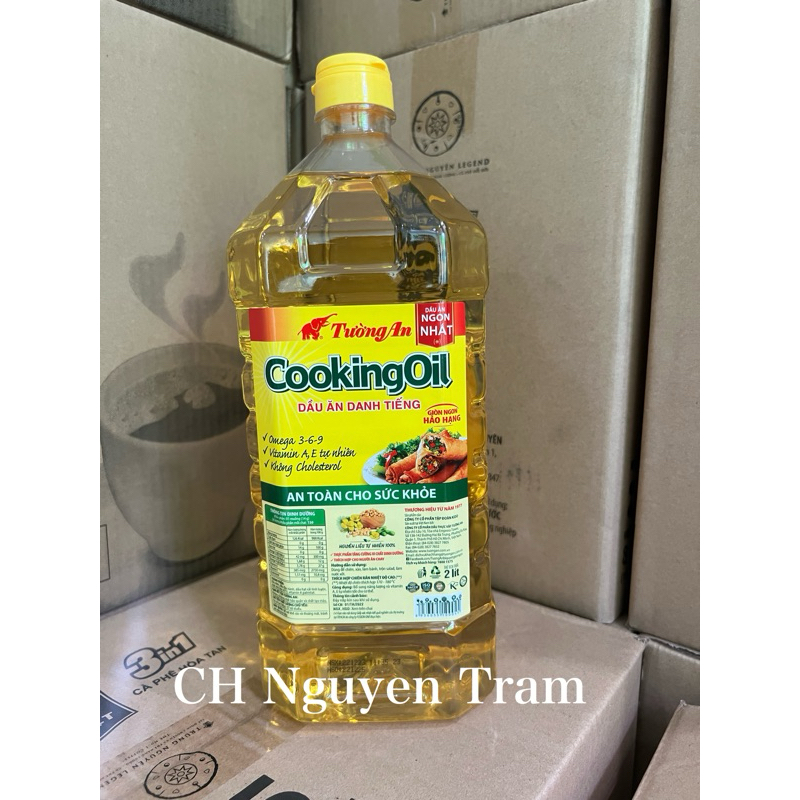 Dầu ăn Tường An Cooking oil chai 2L | Shopee Việt Nam