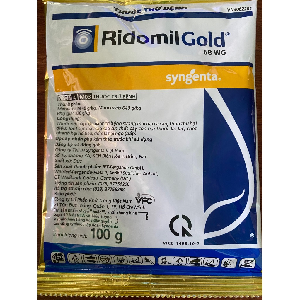 Thuốc trừ bệnh Ridomil Gold 68WG 100g | Shopee Việt Nam