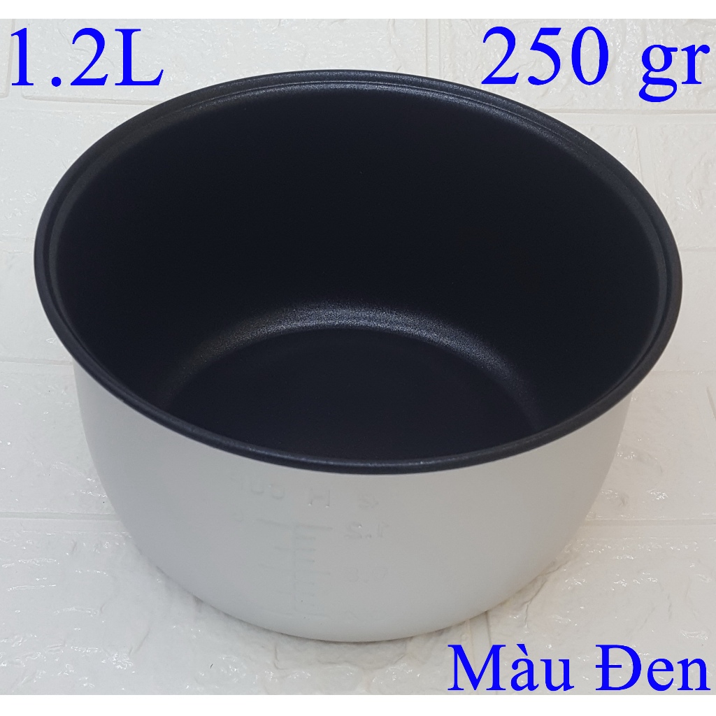 Lòng nồi cơm điện 1.2 L chống dính màu Đen, nặng 250 gr ( ruột, lõi, 1 ...
