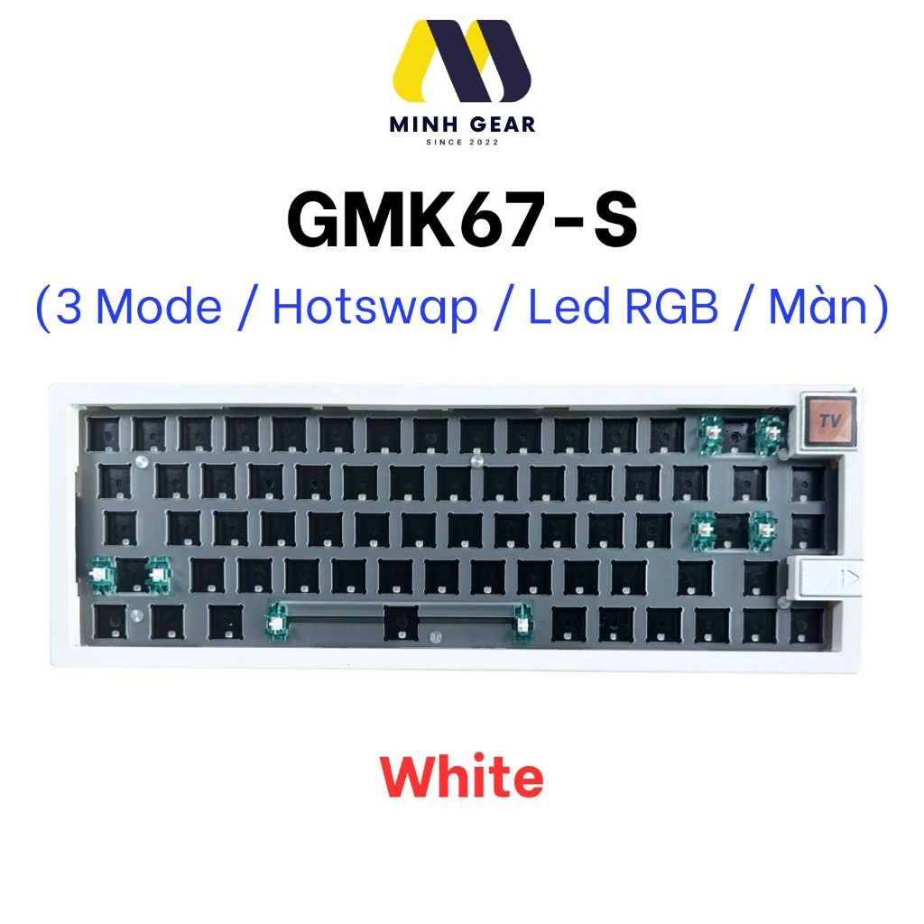Kit bàn phím cơ GMK67 / GMK67S Mạch Xuôi, Gasket Mount (Bluetooth 5.0 / Wireless 2.4Ghz ...
