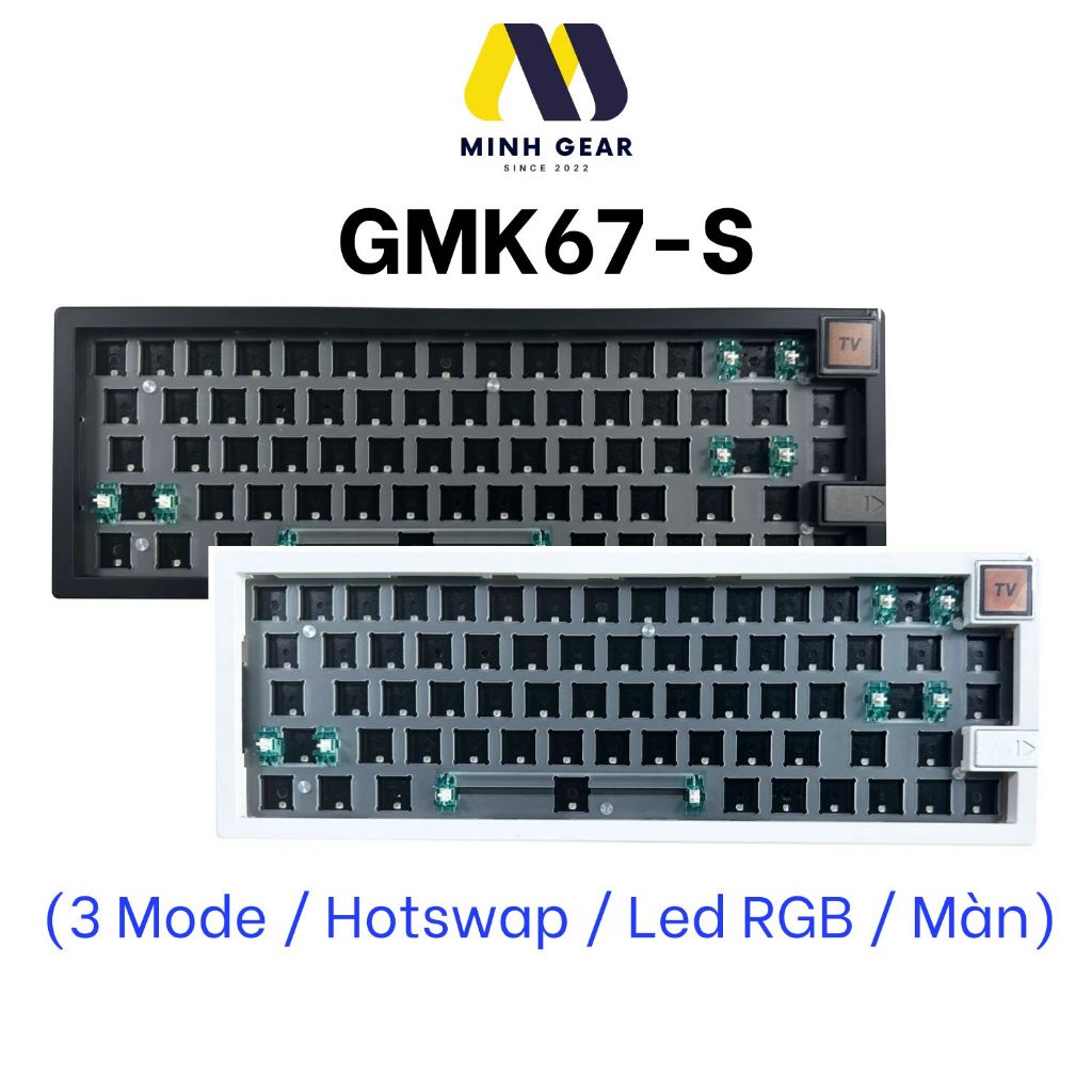 Kit bàn phím cơ GMK67 / GMK67S Mạch Xuôi, Gasket Mount (Bluetooth 5.0 / Wireless 2.4Ghz ...