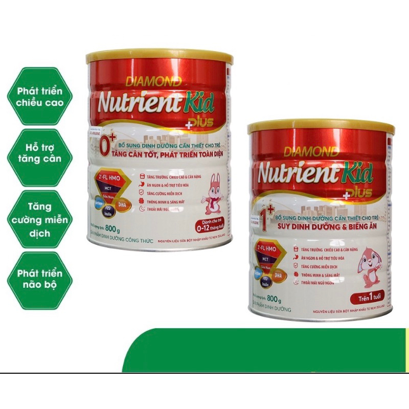 Sữa Bột Nutrient Kid Plus Số 0 Số 1 Lon 800g (HSD mới nhất) | Shopee Việt Nam