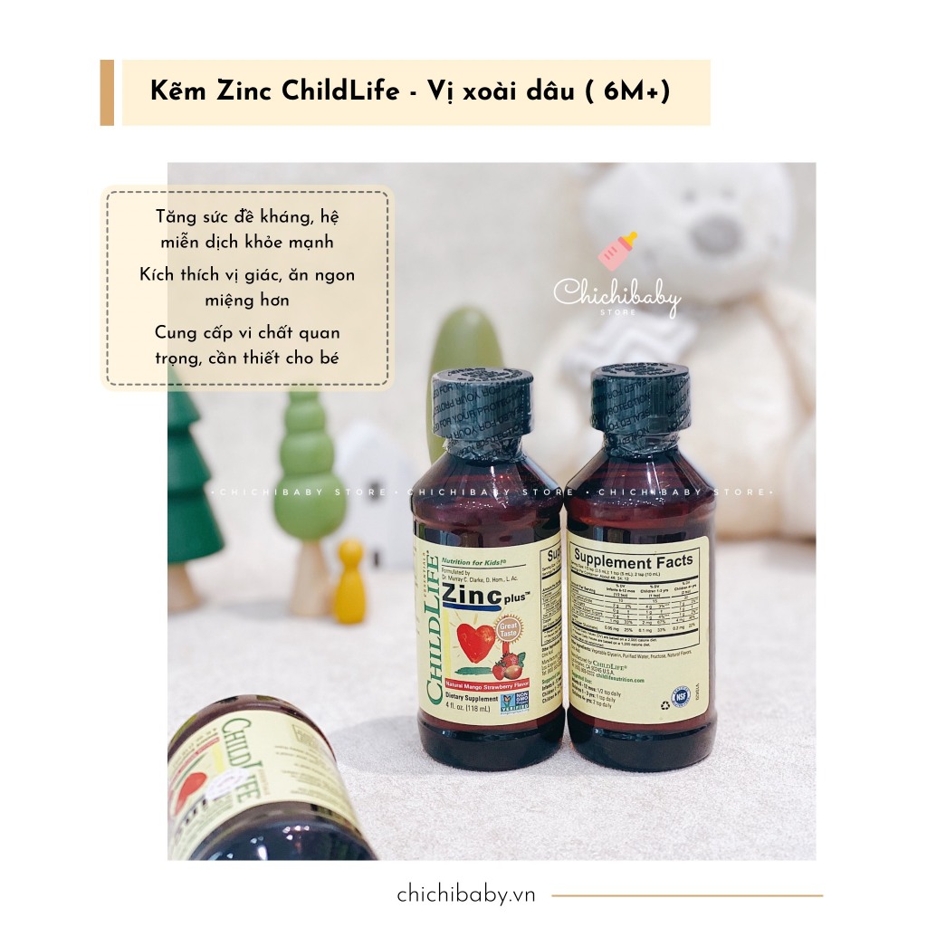 Kẽm Zinc plus ChildLife 118ml 6m+ | Shopee Việt Nam