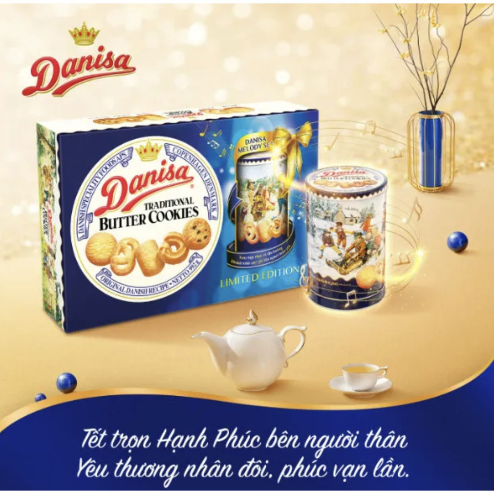 Hộp Quà Bánh Quy Danisa Melody Hộp Nhạc 992G (Limited) được sản xuất bởi tập đoàn Indonesia ...
