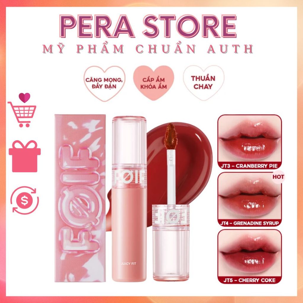[FOIF by MERZY] Son Tint Bóng Thuần Chay FOIF Juicy Fit Tint 3g ...