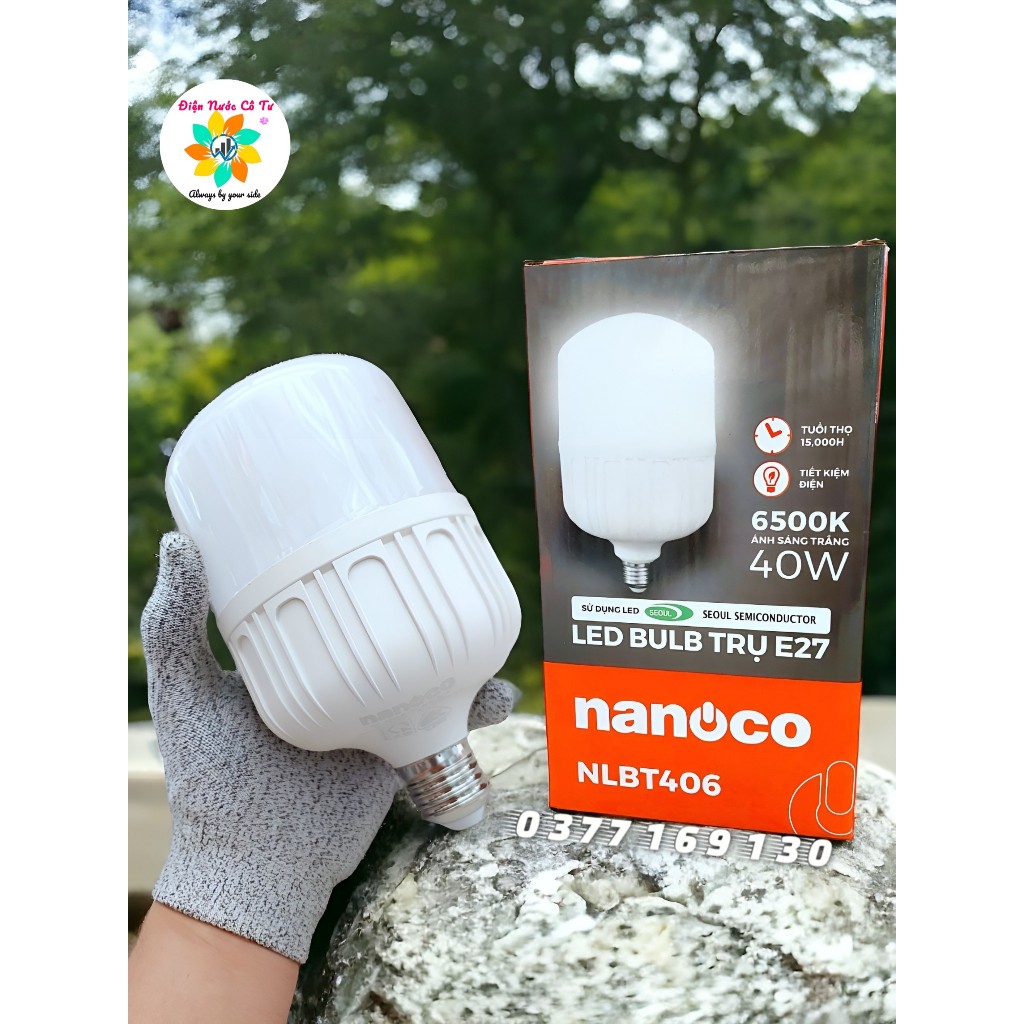 Bóng đèn LED BULB 40w cao cấp NANOCO - bảo hành 24 tháng | Shopee Việt Nam