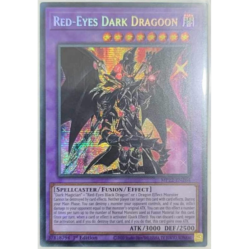 Red-Eyes Dark Dragoon - MP22-EN264 - Prismatic Secret Rare 1st Edition ...