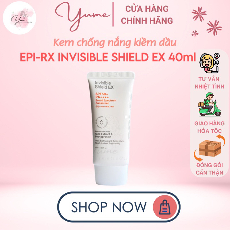 [HÀNG CÔNG TY] KEM CHỐNG NẮNG KIỀM DẦU EPI-RX INVISIBLE SHIELD EX ...