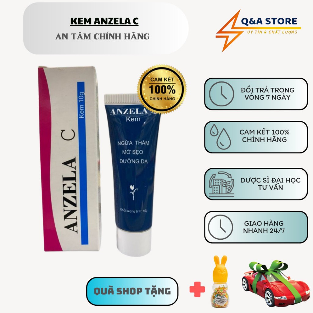 [CHÍNH HÃNG] Kem Anzela C mờ thâm, mờ sẹo, dưỡng da (tuýp 10g) | Shopee ...