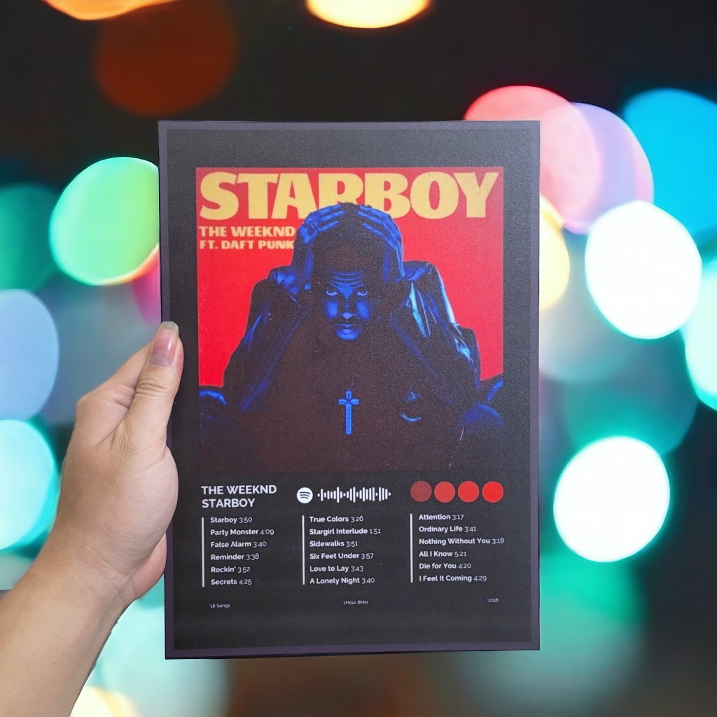 TRANH TREO TƯỜNG ⭐️ The Weeknd Starboy Album - Poster Dán - Ảnh Decal ...
