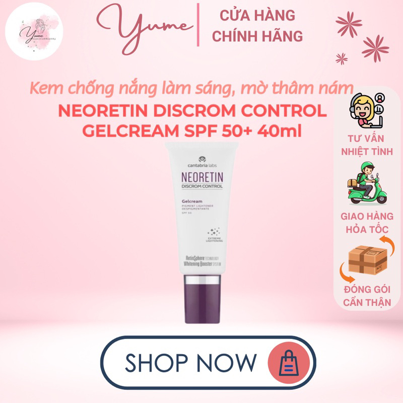 Kem chống nắng Neoretin Discrom Control Gel Cream SPF50 40ml | Shopee ...
