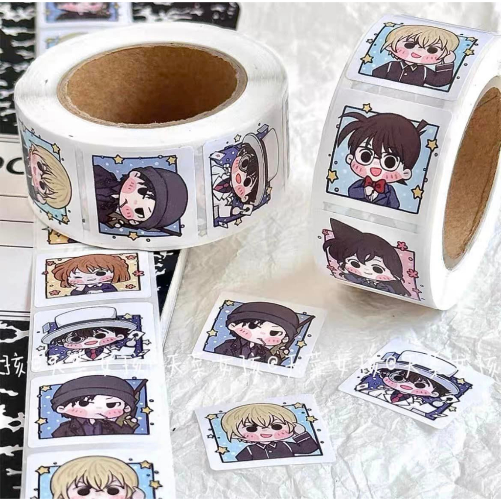 Sticker cuộn 100 tem Thank You One Piece , Conan (10 miếng) 1k | Shopee ...