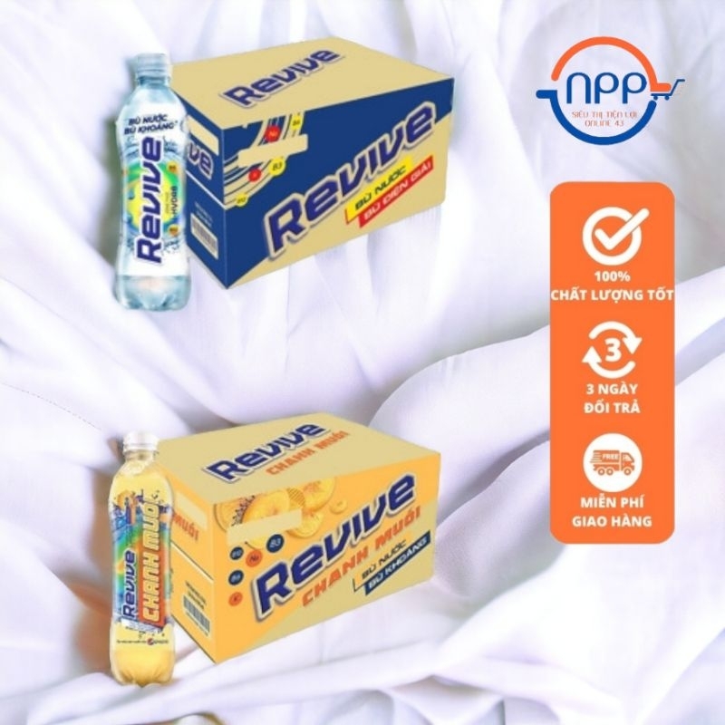 [1 thùng] Nước bù khoáng Revive 24 chai 500ml, 390ml | Shopee Việt Nam