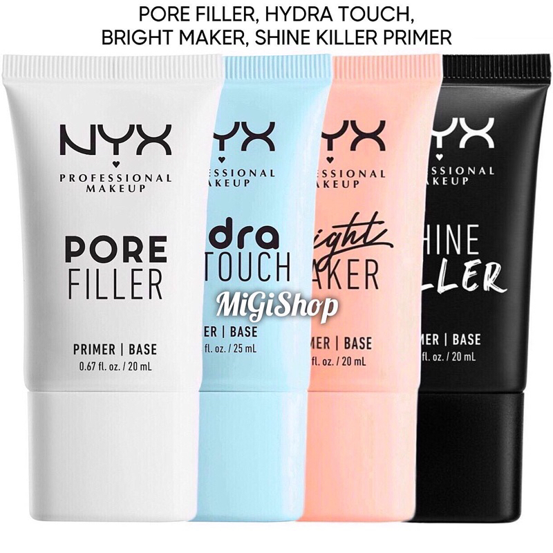 Kem Lót Nyx Professional Makeup Pore Filler, Hydra Touch, Bright Maker ...