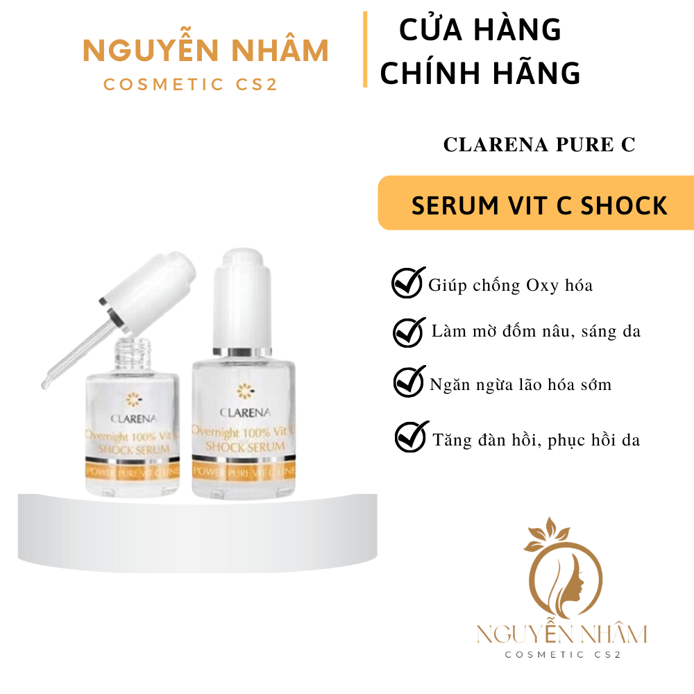 [NHẬP KHẨU] Serum VIT C Shock Clarena Làm Trắng Căng Bóng Chống Lão Hoá ...