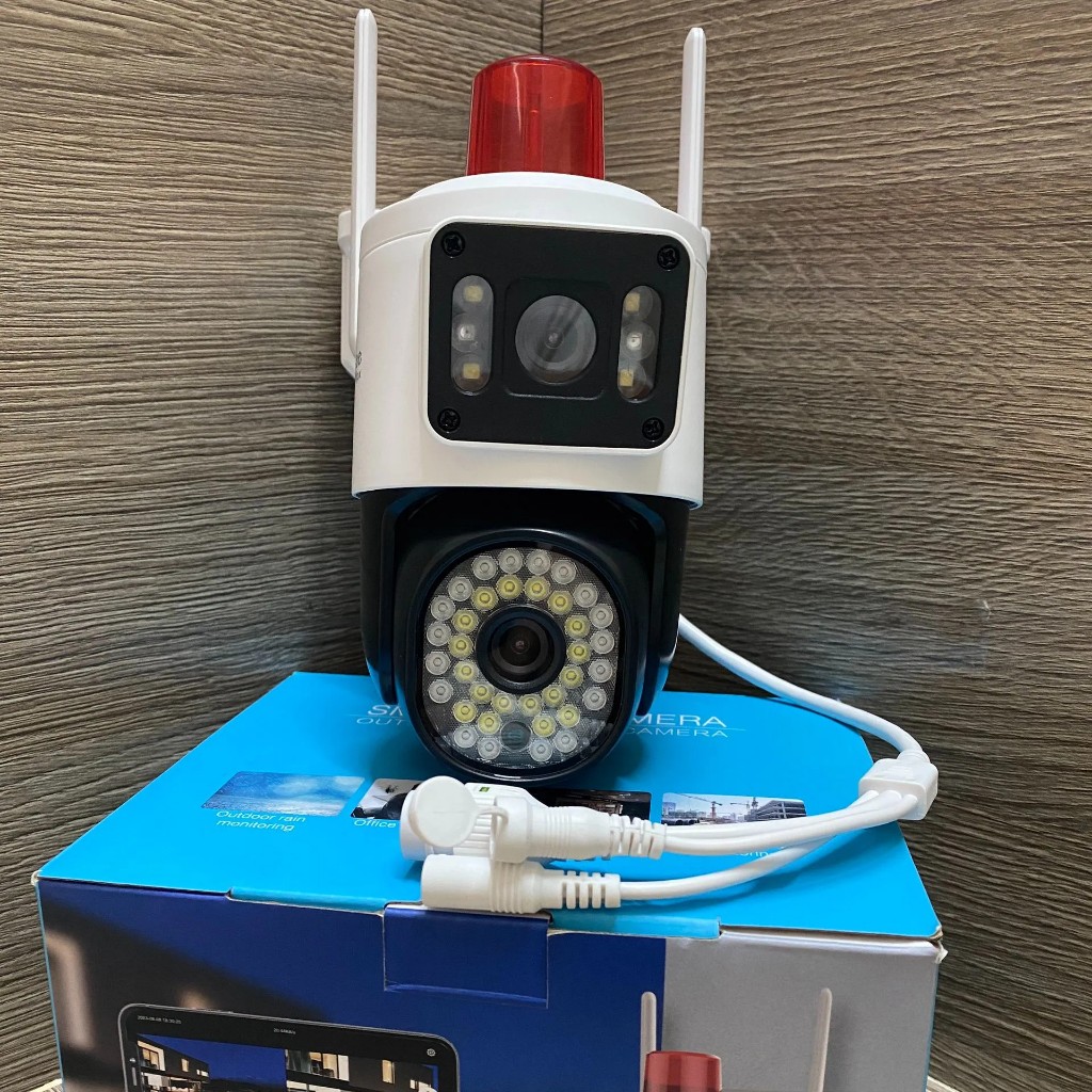 Camera WiFi Yoosee 2 Mắt Ngoài Trời Q42-DS Có Tích Hợp Đèn Báo Động ...