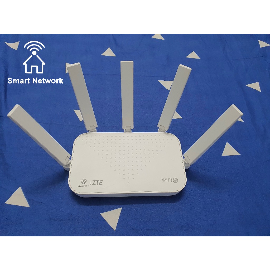 Router WIFI6 ZTE E2633 chuẩn AX3000Mbps WAN 1Gbps, có hỗ trợ MESH roaming RAM 256MB 2 băng tần ...