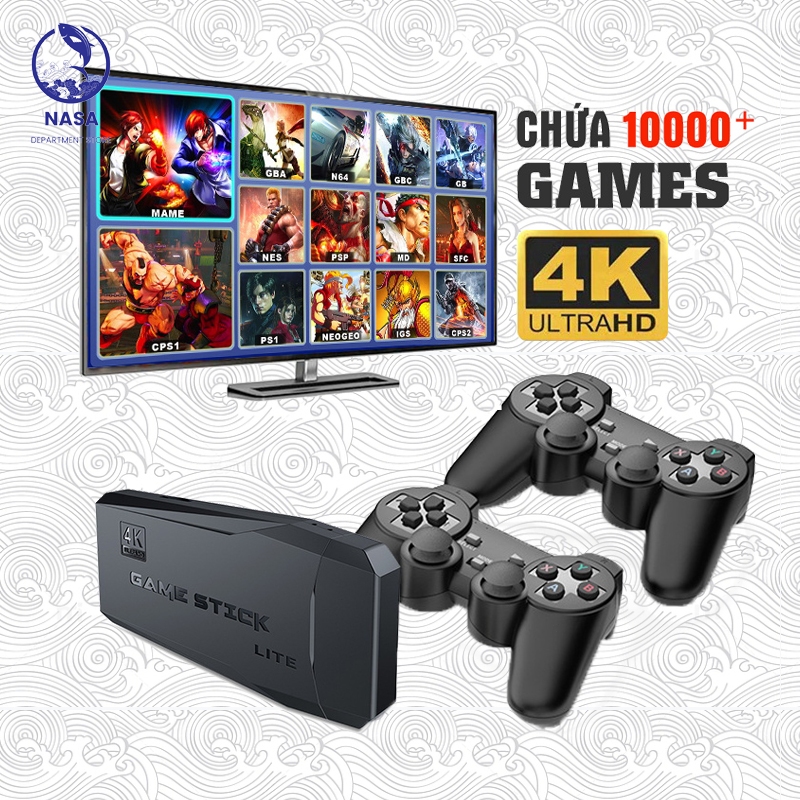 Máy Chơi Game Cầm Tay Không Dây Game Stick 4k HDMI 10000+trò chơi 64GB Trò chơi truyền hình ...