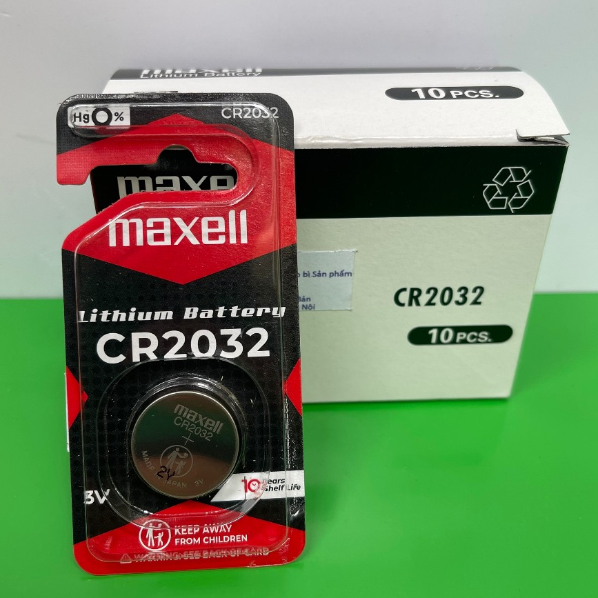 5 viên Pin Maxell CR2032, CR2025, CR2016 Siêu bền, pin cmos, pin chìa ...
