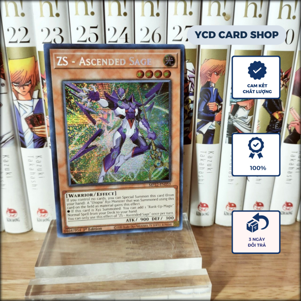 [YCDcardgame] Thẻ Bài Yugioh Chính Hãng ZS – Ascended Sage – Prismatic Secret Rare | Shopee Việt Nam