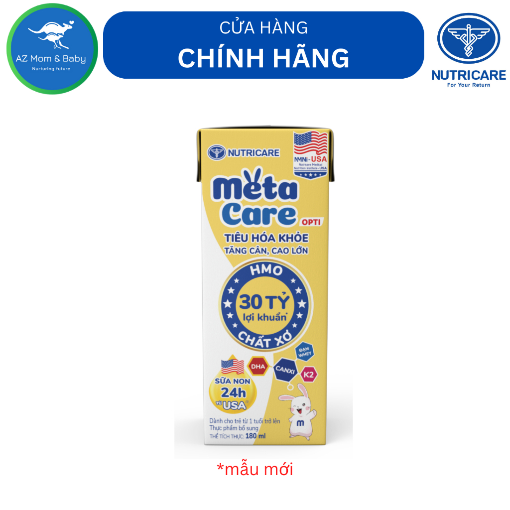 Thùng sữa pha sẵn Nutricare METACARE OPTI GOLD (180ml x 48 hộp) | Shopee Việt Nam