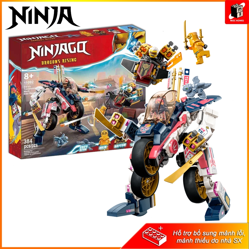 [+3 Mini 1K] Đồ chơi lắp ráp Ninjago Dragon Rising Mech của Sora Mech ...