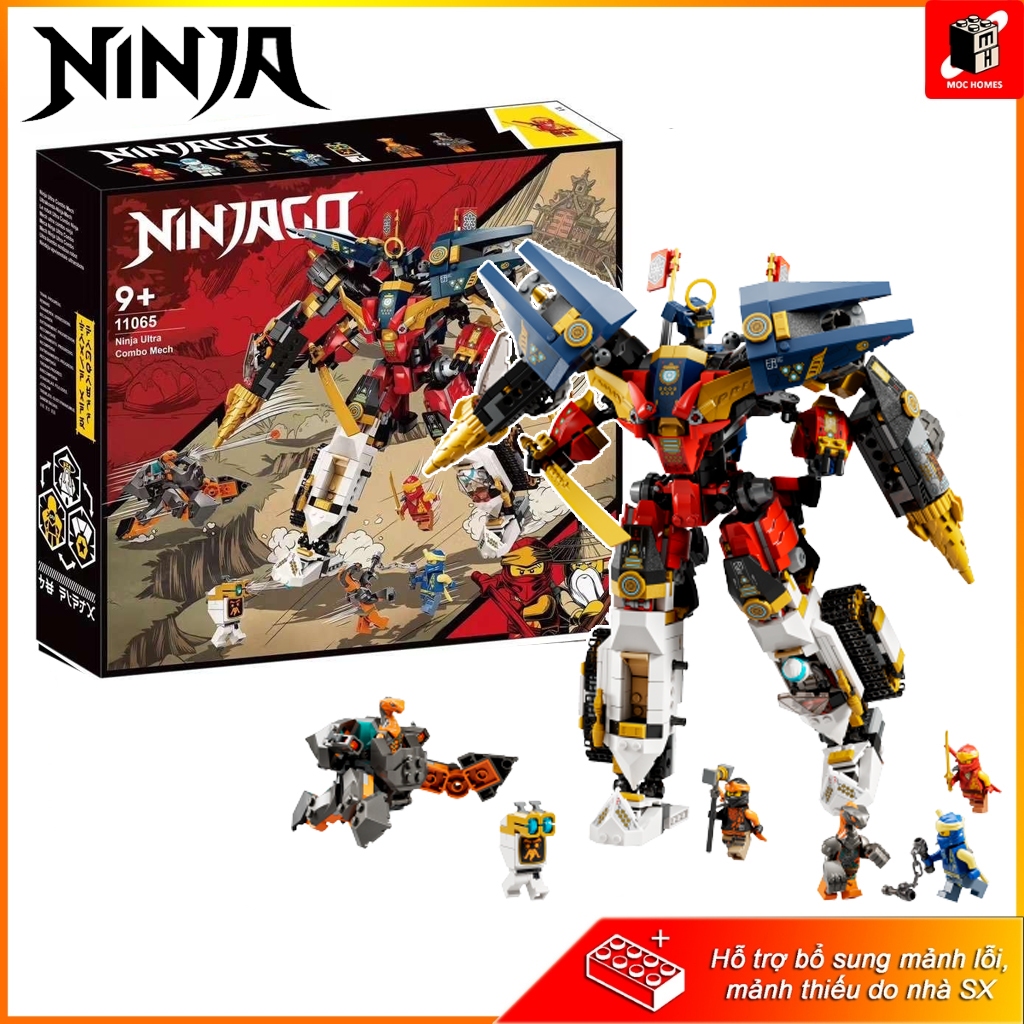 [New] Đồ chơi lắp ghép Ninjago Mech hợp thể Ultra combo mech 11065 | Hỗ ...
