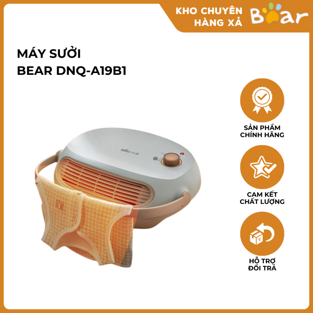 Máy Sưởi Gốm Bear DNQ-A19B1 Treo Nhà Tắm, Treo Tường Hoặc Để Bàn Đa Năng An Toàn Tiết Kiệm Điện ...