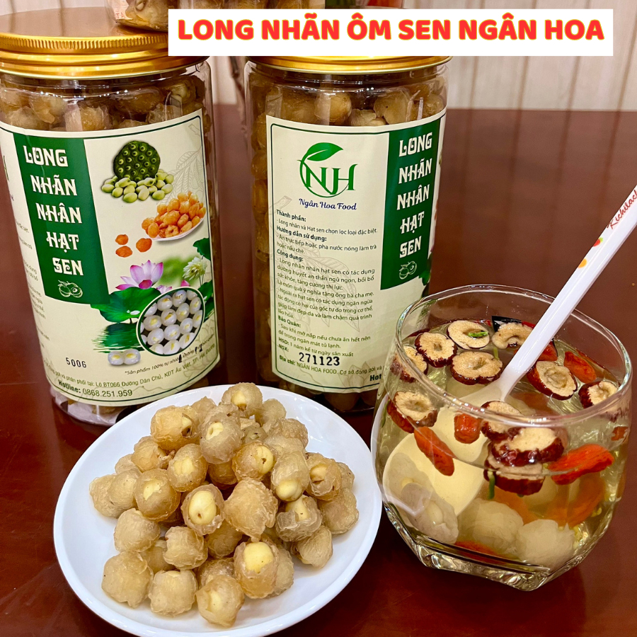 1000g long nhãn ôm sen Ngân Hoa long nhãn nhân hạt sen long nhãn sấy ...