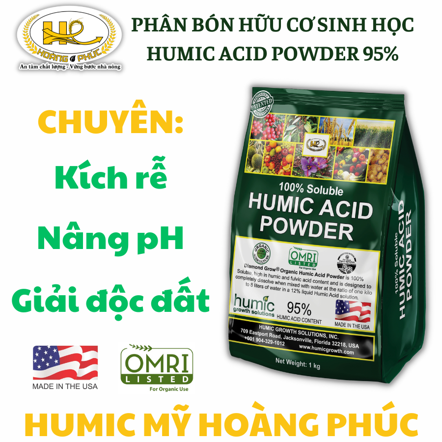 HUMIC ACID POWDER 95% - PHÂN BÓN HỮU CƠ SINH HỌC - HUMIC MỸ HOÀNG PHÚC ...