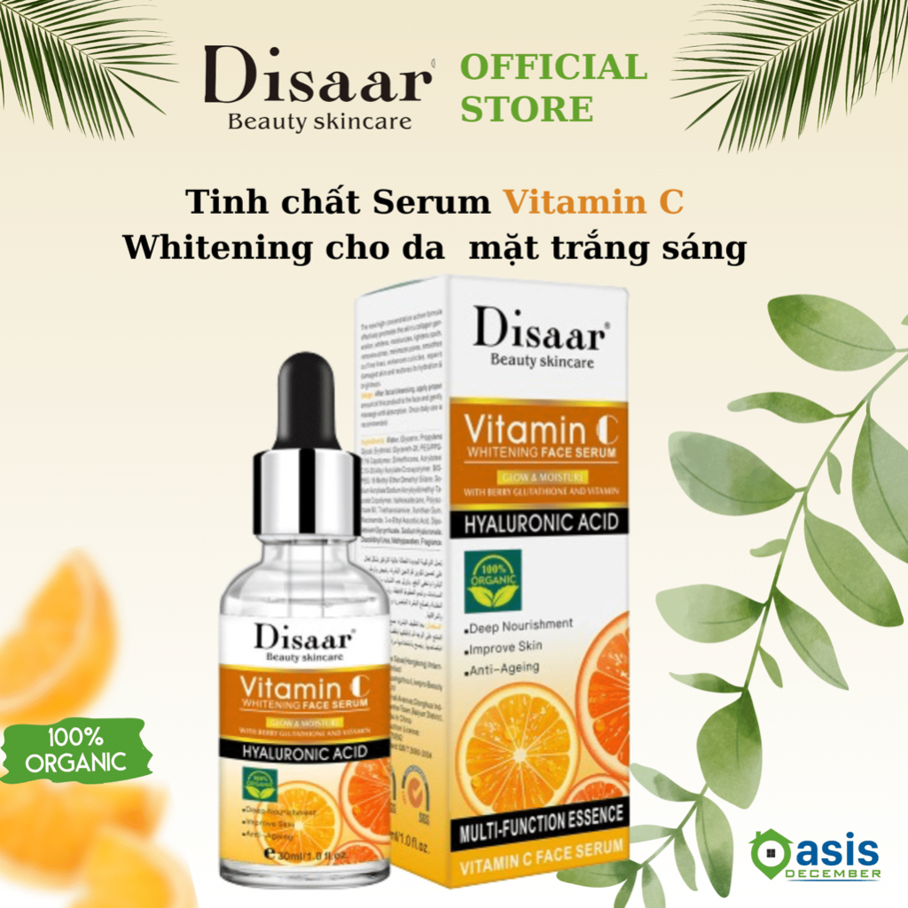 Disaar Serum dưỡng ẩm cho da mặt trắng sáng Vitamin C Whitening Face ...