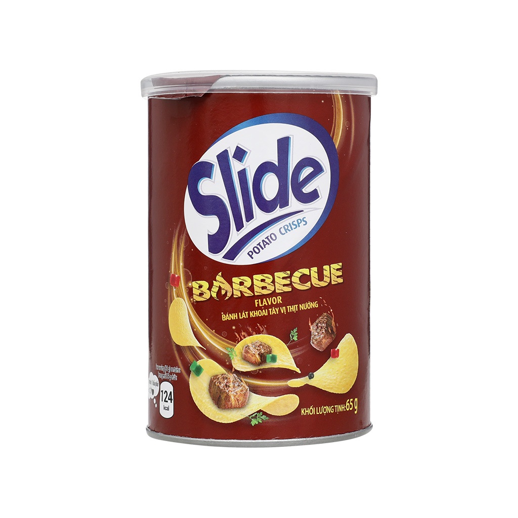 Snack Khoai Tây Slide Thịt Nướng (Lon 65g) | Shopee Việt Nam