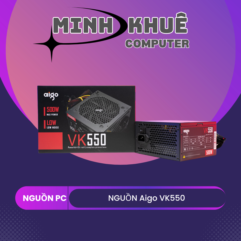 Nguồn máy tính AIGO VK550 chính hãng giá rẻ bảo hành 36 tháng | Shopee Việt Nam