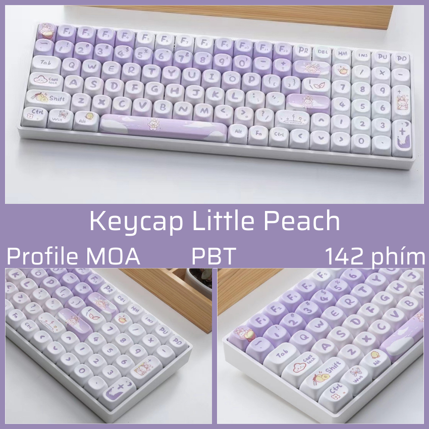 Tổng hợp keycap MOA cực dễ thương, chất liệu PBT cao cấp, lắp được cho ...