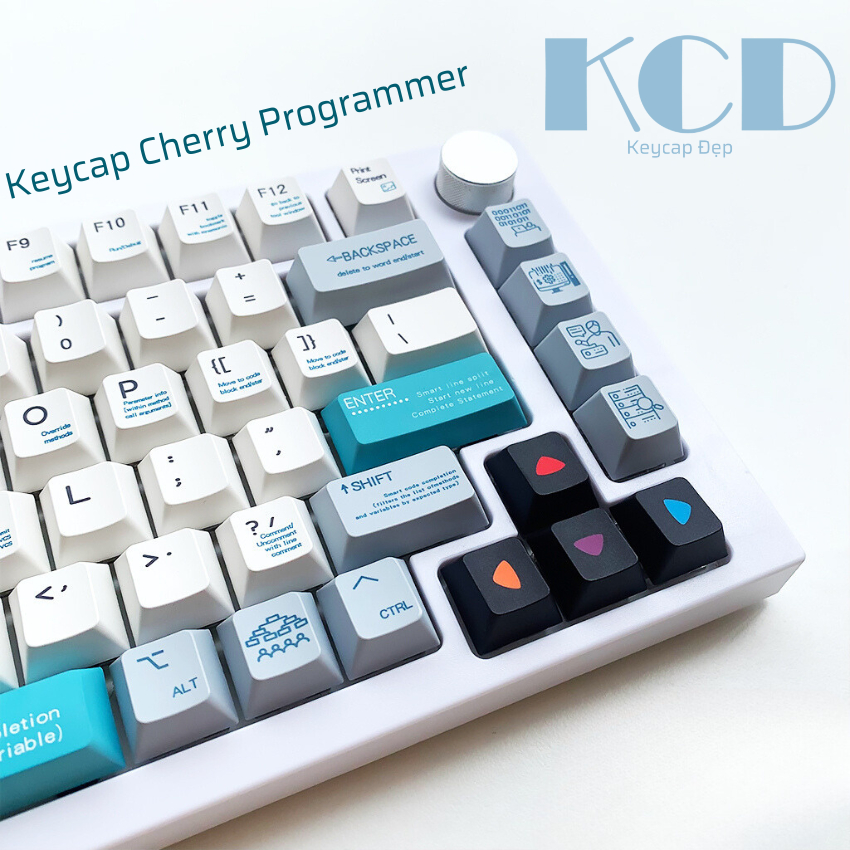 Keycap Programmer, profile Cherry, chất liệu PBT cao cấp, dày dặn, gõ ...