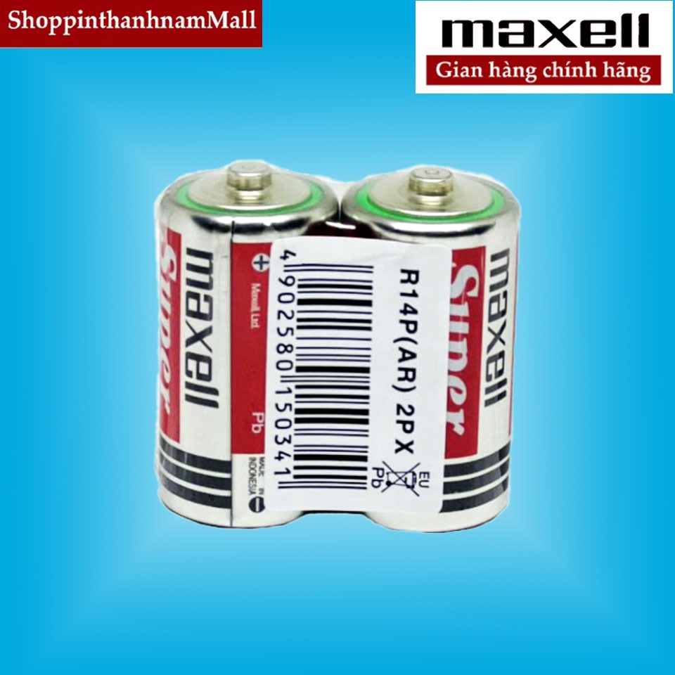 Pin Trung Maxell R14P Super Power Siêu Bền Vỉ 2 Viên Chính Hãng ...
