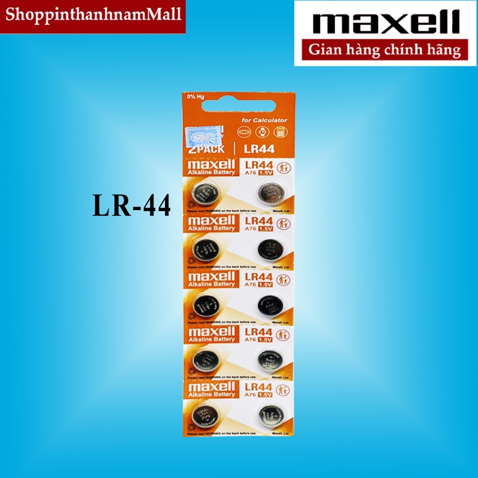 Pin LR44 Maxell Vỉ 10 Viên Chính Hãng Thay Máy Tính Casio | Shopee Việt Nam