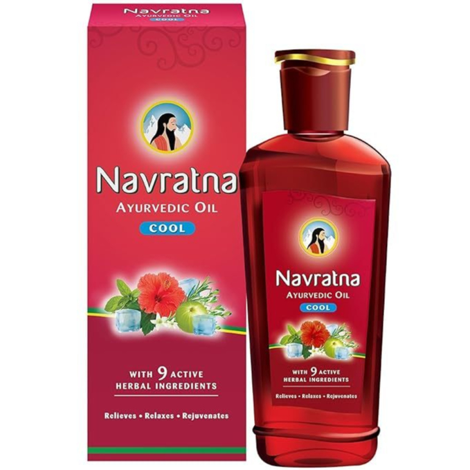 Navratna Ayurvedic Cool Oil- DẦU THẢO DƯỢC MÁT XA & GIẢM STRESS ...