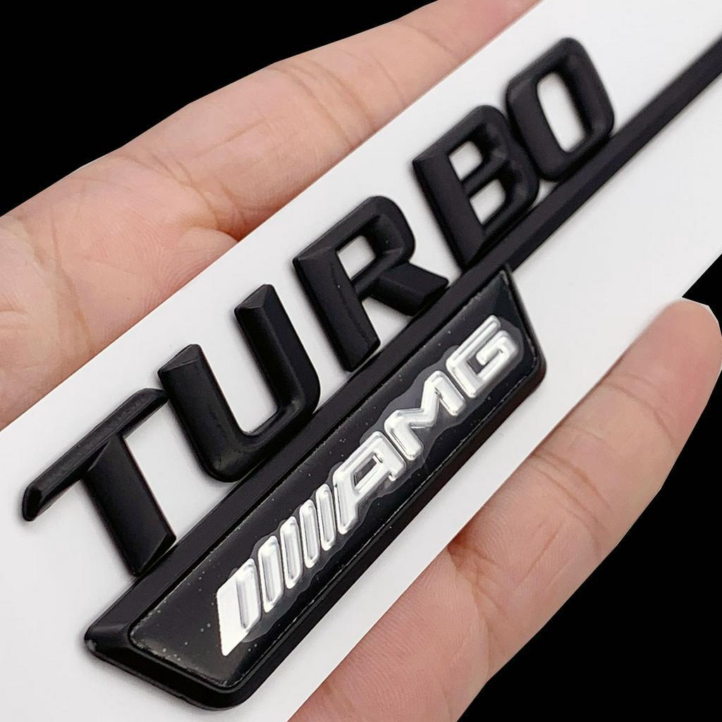 Tem Logo Dán Trang Trí Thân Xe Hơi Mercedes Benz AMG TURBO - Cặp Decal ...