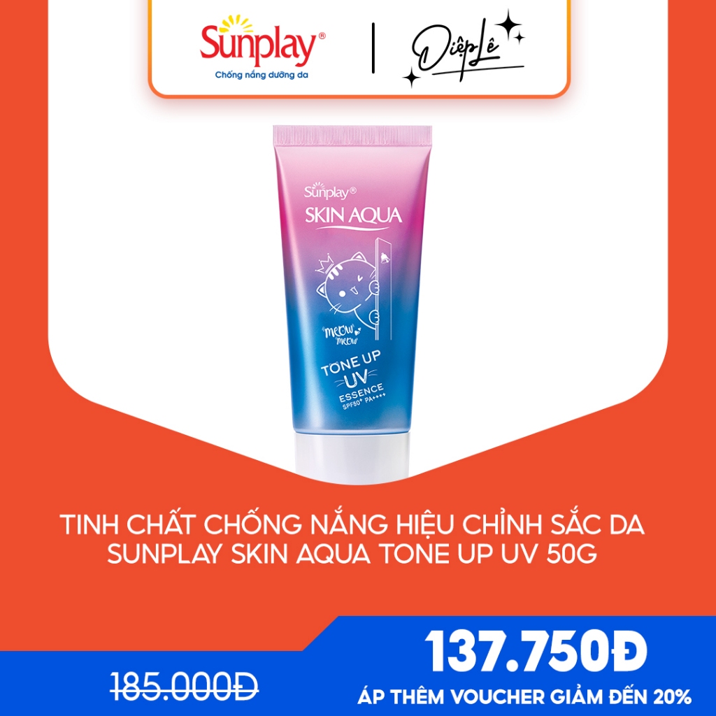 [Diệp Lê x Sunplay] Tinh chất chống nắng hiệu chỉnh sắc da Sunplay Skin Aqua Tone Up UV Essence ...