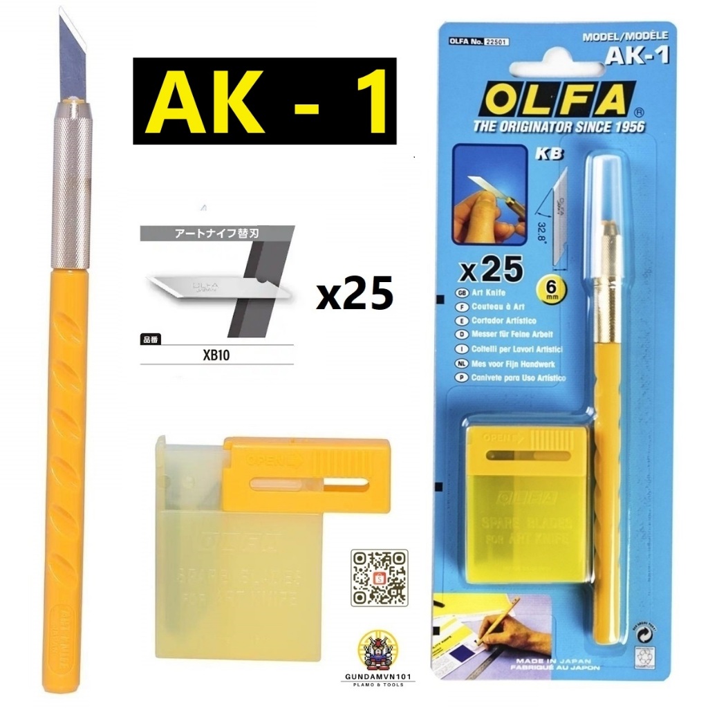 DAO OLFA NHẬT BẢN AK-1 AK-5 10B 216BY - Dao trổ kỹ thuật cắt giấy handmade diy gọt nhựa nhựa ...