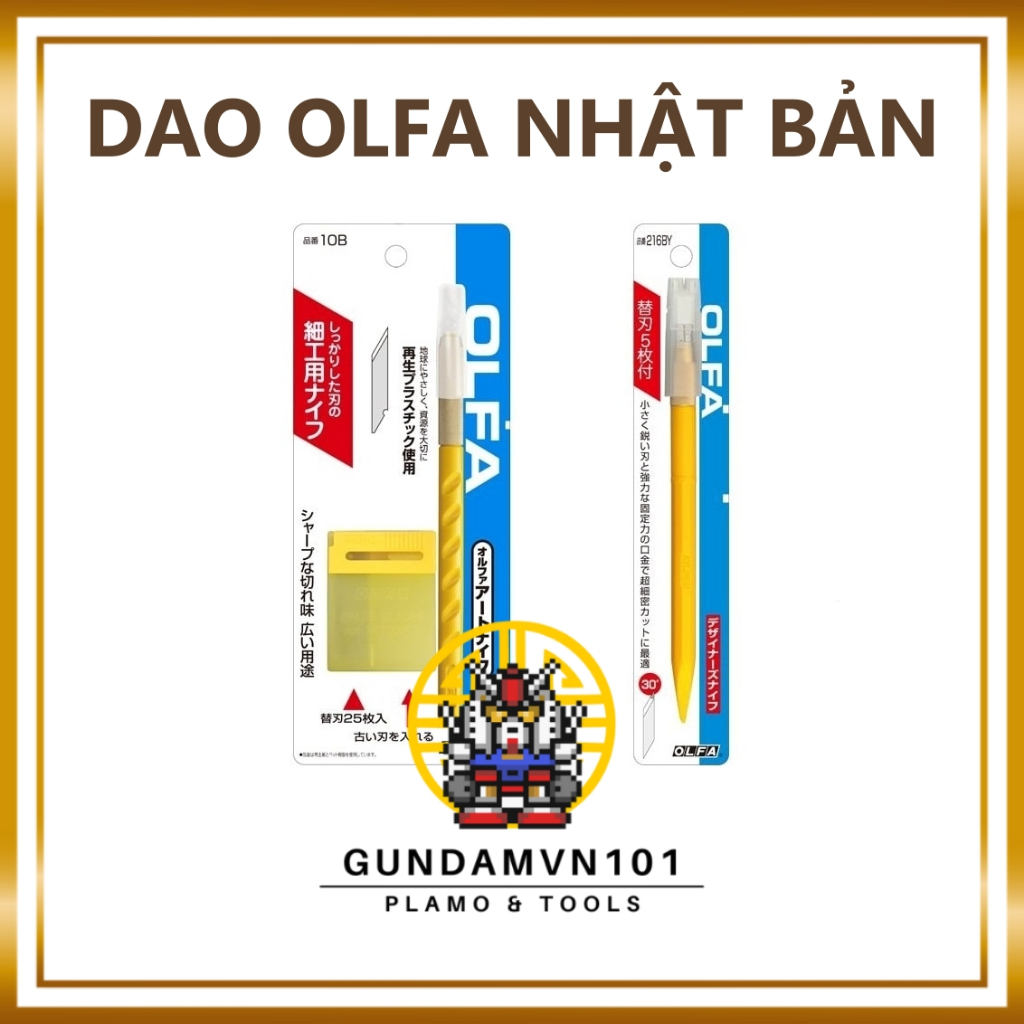DAO OLFA NHẬT BẢN AK-1 AK-5 10B 216BY - Dao trổ kỹ thuật cắt giấy handmade diy gọt nhựa nhựa ...