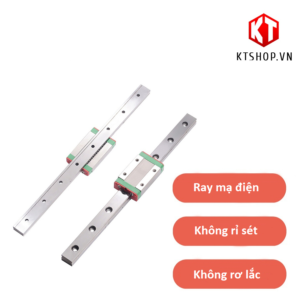 Ray Trượt MGN7 MGN9 MGN12 MGN15 Tiêu Chuẩn Hiwin Mạ Điện Không Rỉ Sét ...