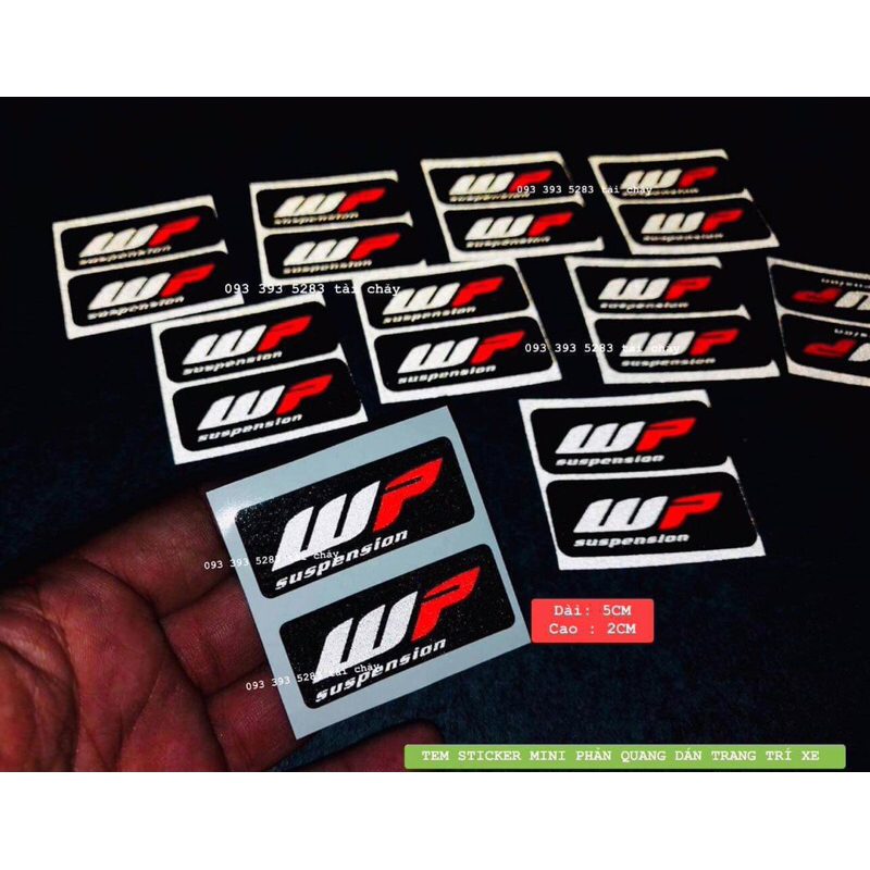 [ 1 CẶP ] TEM STICKER MINI NỀN PHẢN QUANG DÁN TRANG TRÍ XE | Shopee ...