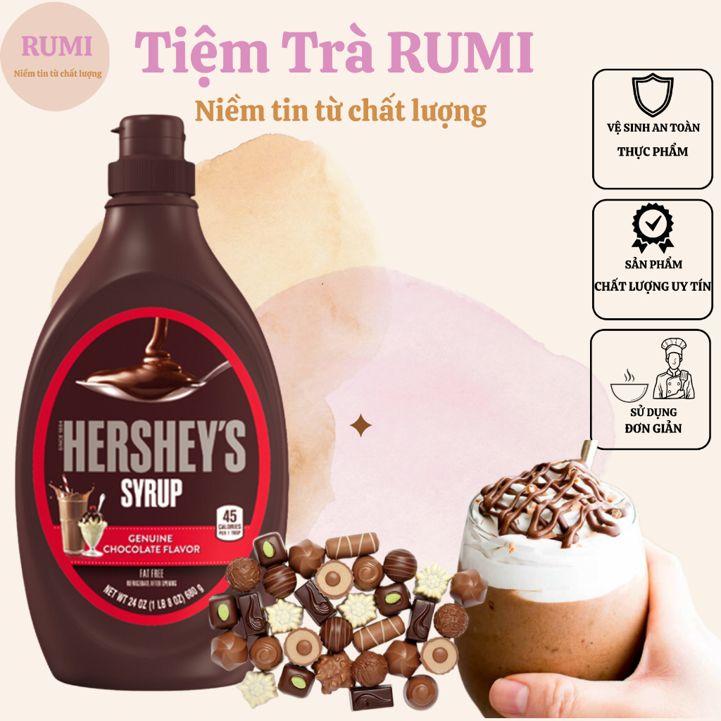 Sốt Socola Hershey’s Syrup Chocolate 1.36 kg | Shopee Việt Nam