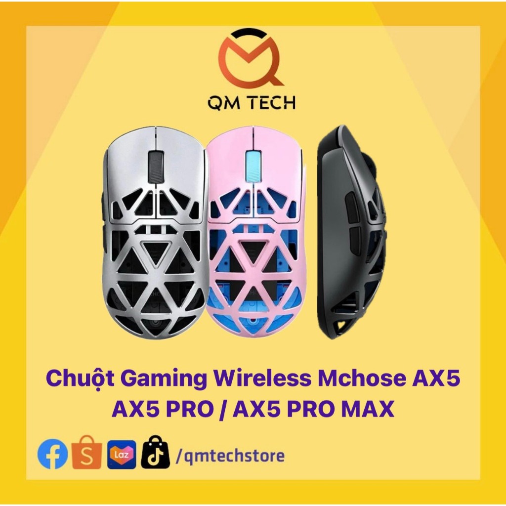 [NEW - BH12T] Chuột Gaming Magnesium MCHOSE AX5 / AX5 Pro / AX5 Pro Max 4K/8Khz - QMTech Store ...