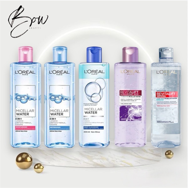 [Cty-400ml] Mẫu Mới Nước Tẩy Trang Làm Sạch Sâu 3 In 1 L'Oreal Micellar Water | Shopee Việt Nam