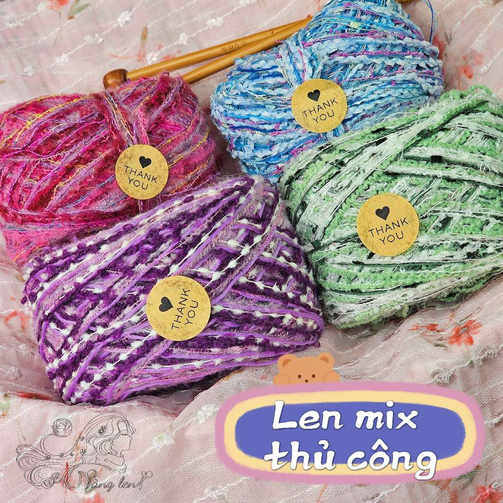 Len Mix Thủ Công - Len Chập Nhiều Sợi | Shopee Việt Nam