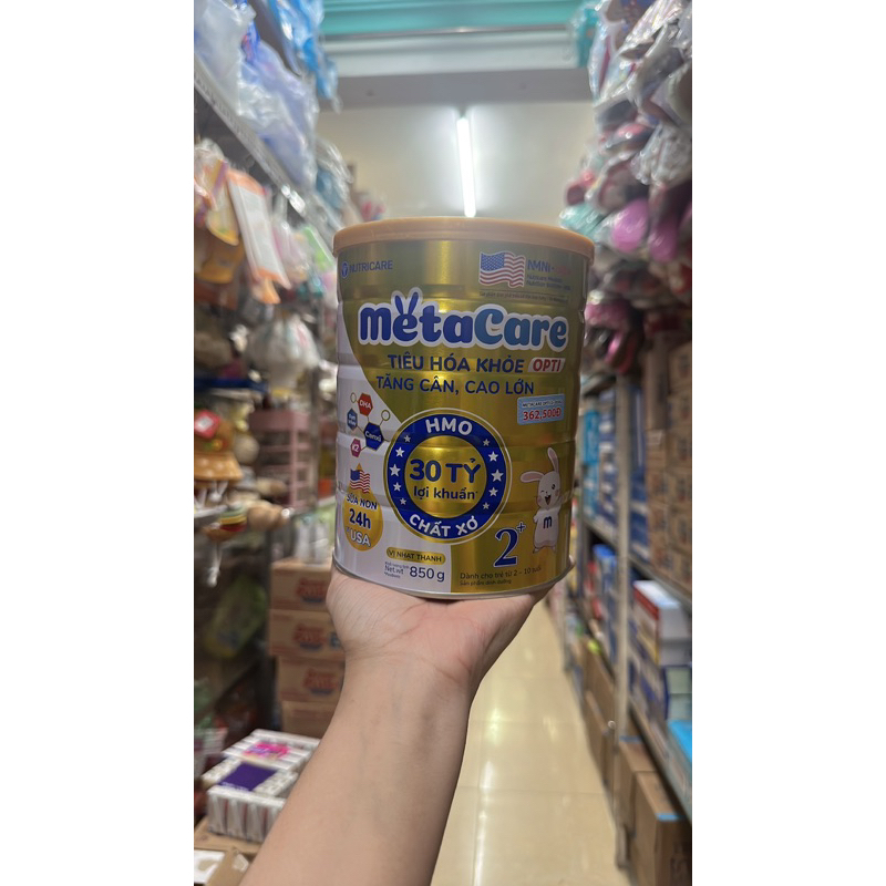 [Metacare mẫu mới] Sữa bột MetaCare Opti 2+ lon 850g, giúp bé tiêu hóa khỏe, tăng cân, cao lớn ...