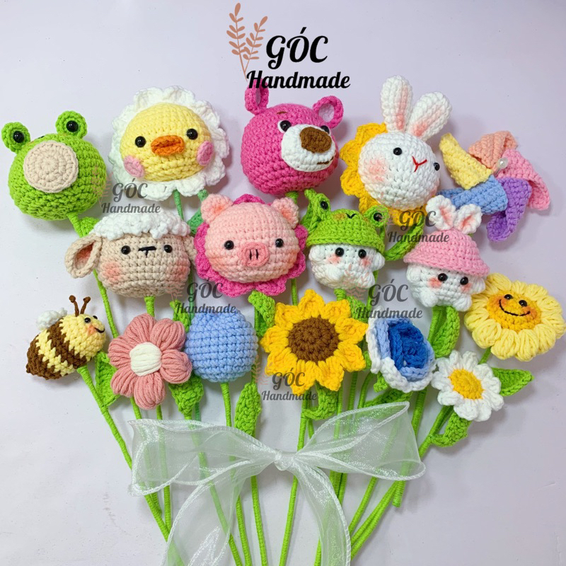 hoa len cài xe, gắn xe handmade | Shopee Việt Nam